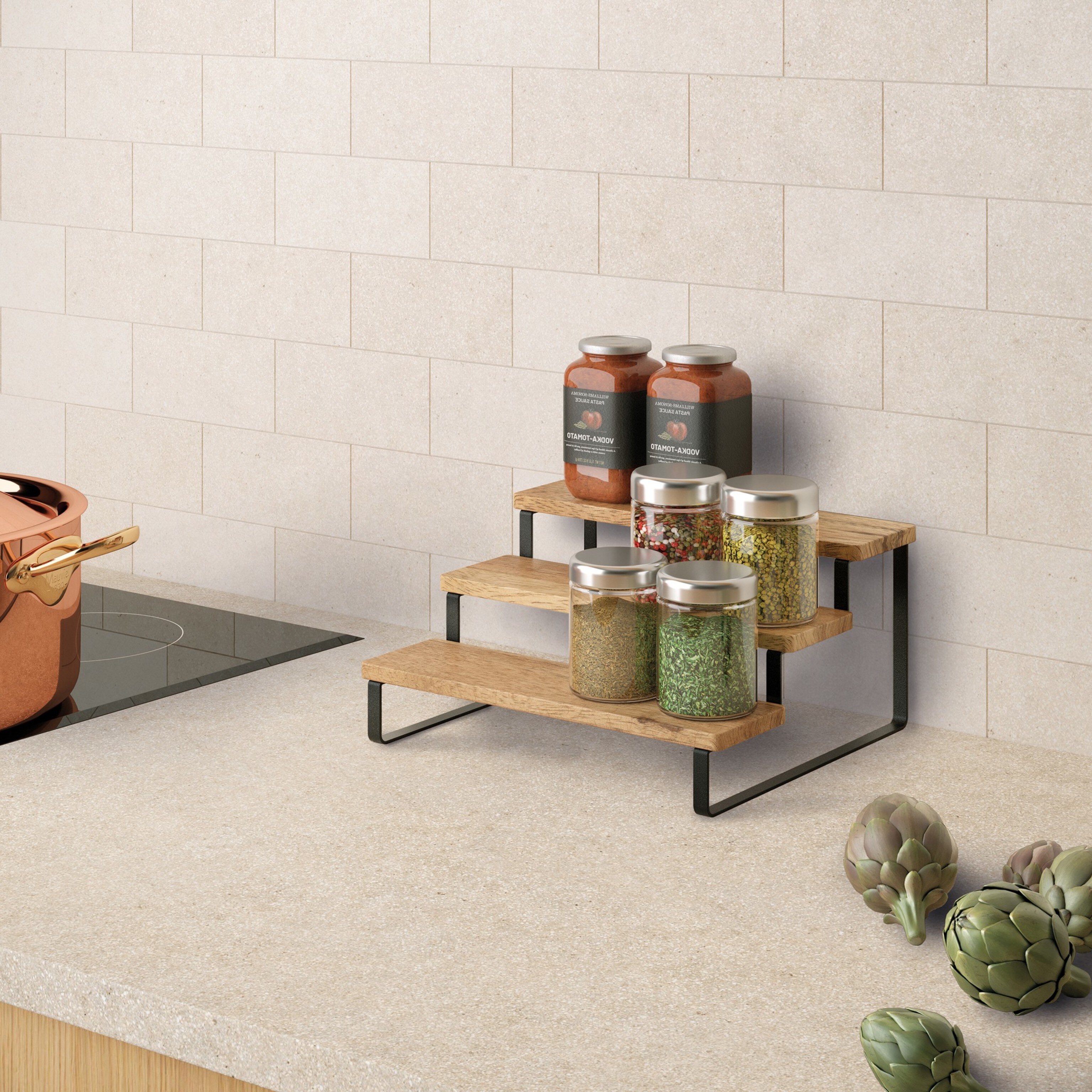 Gewürzregal York Lava, 3 Etagen, 27 x 23 x 13 cm | Betty Bossi