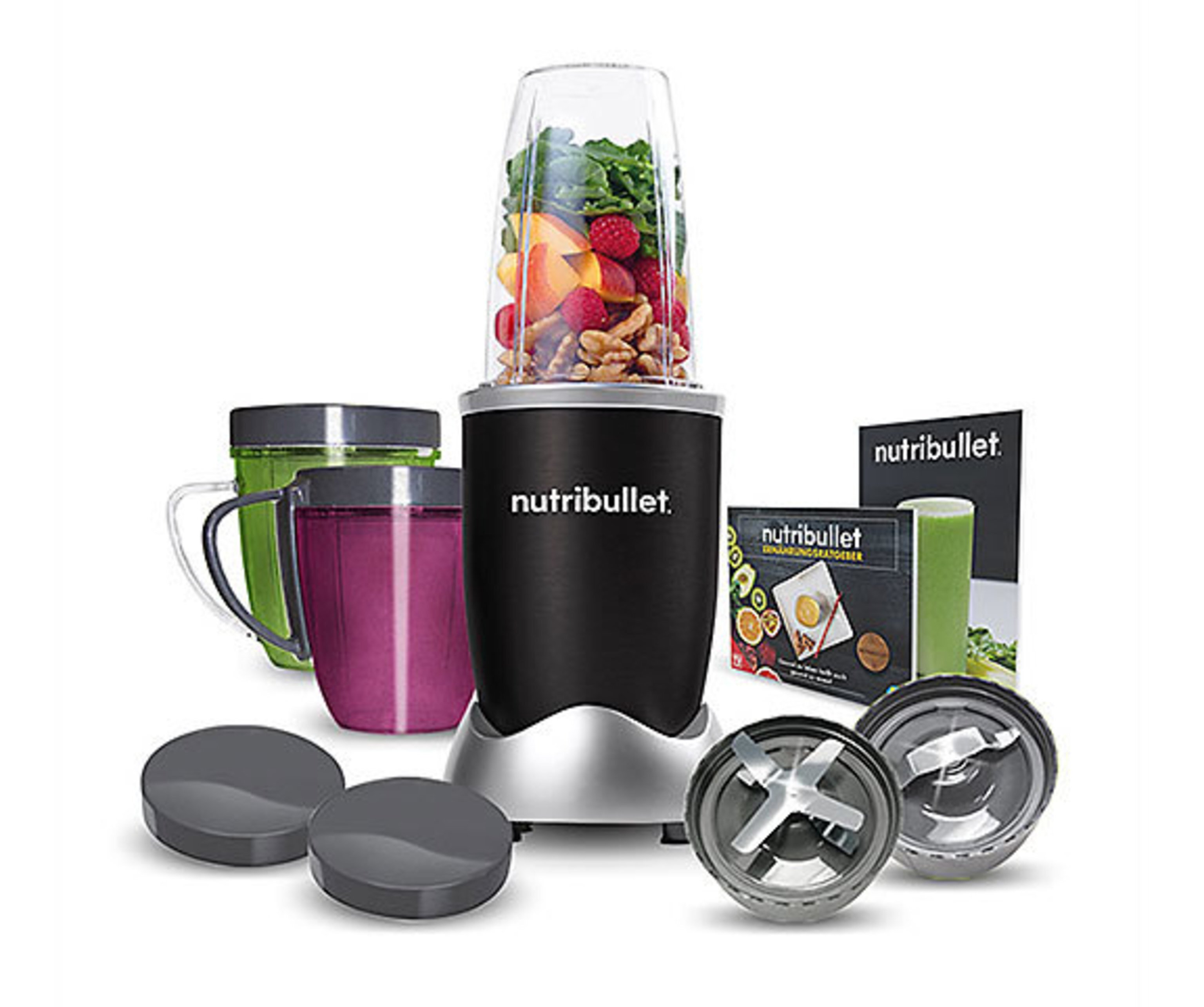 NutriBullet Blender, schwarz, 600W - 12-teilig | Betty Bossi